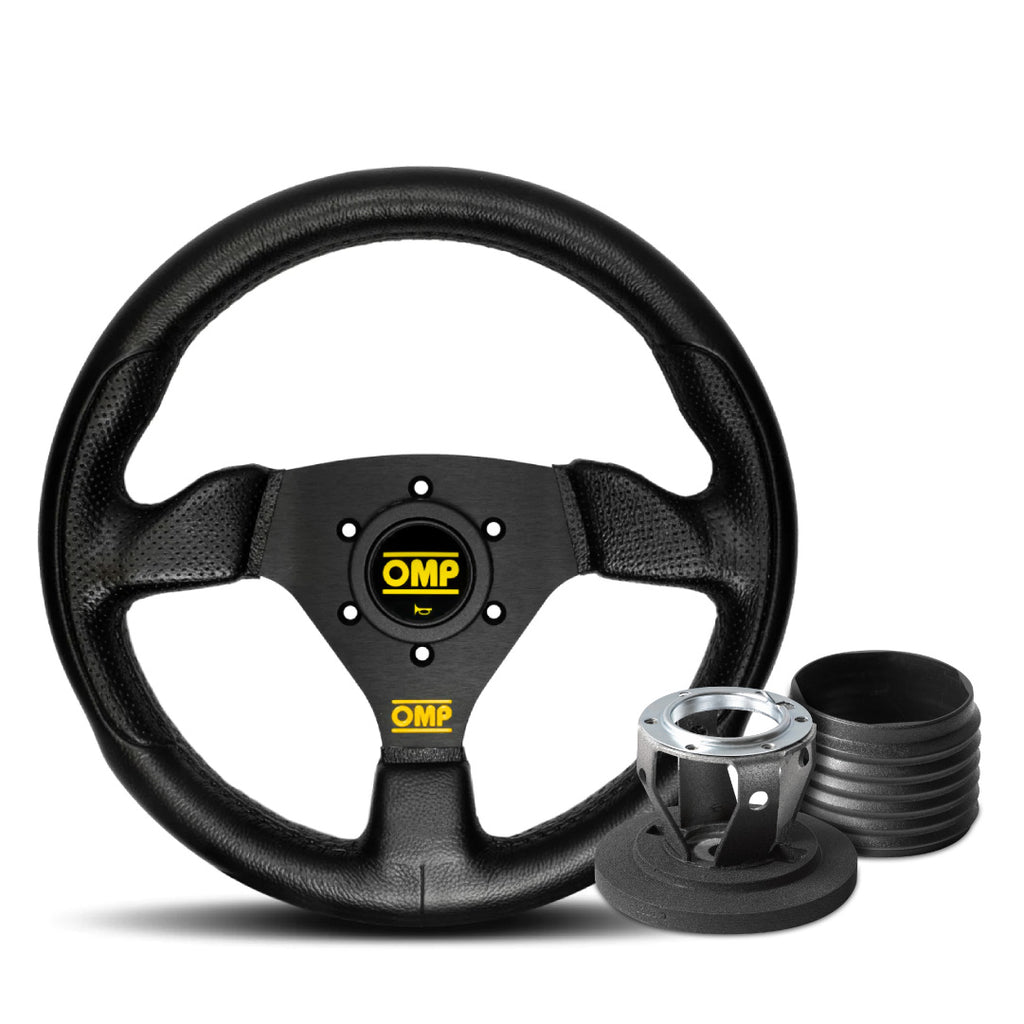 OMP Trecento Uno Steering Wheel & Hub Adapter Boss Kit For Renault Cli