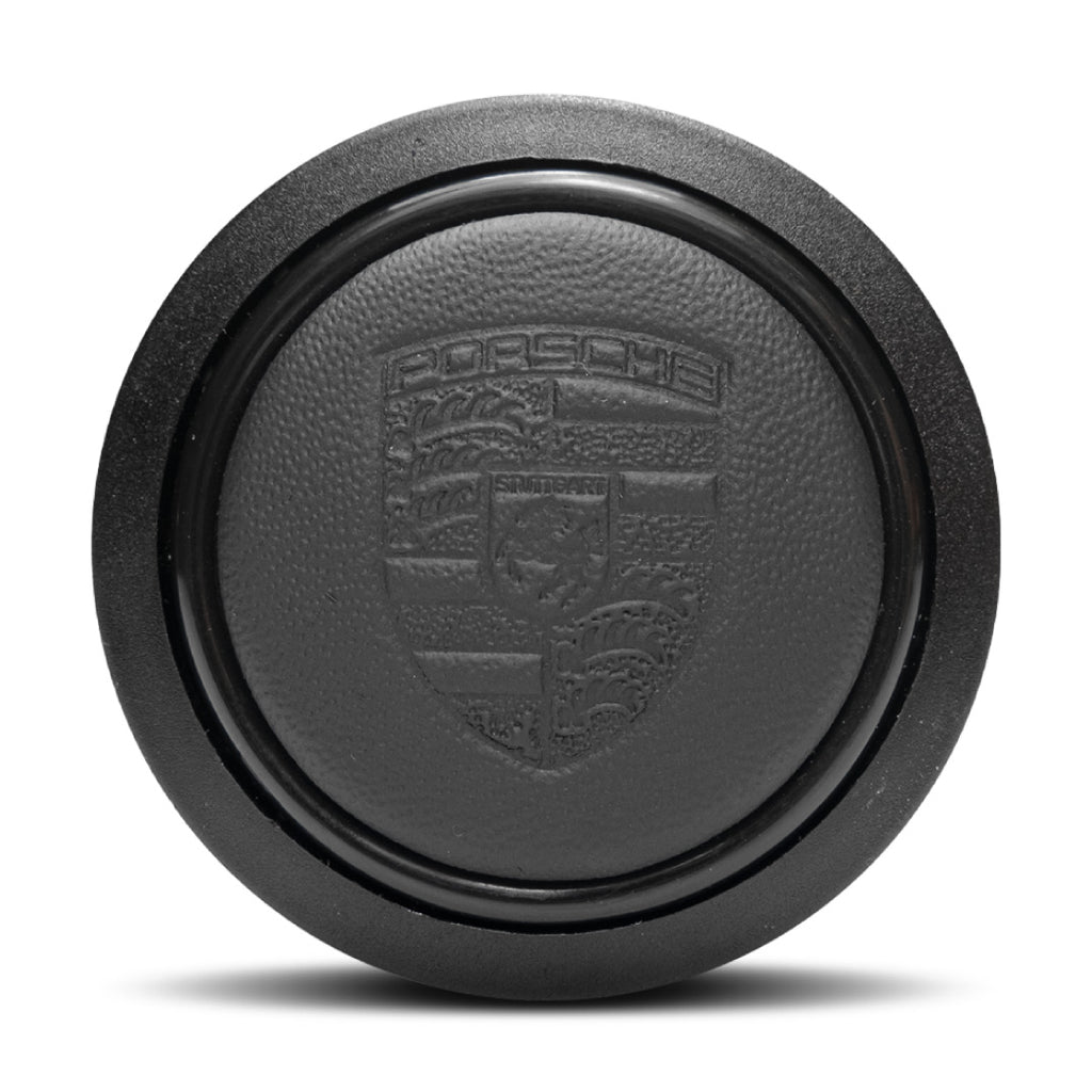 Porsche Napa Leather Horn Button Porsche Embossed Hand Punched Crest
