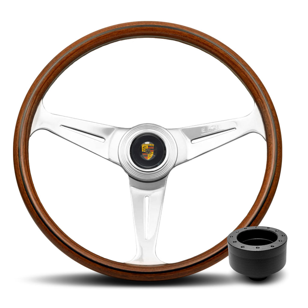 Nardi ND Classic 390mm Steering Wheel & Hub Adapter Boss Kit For Porsc