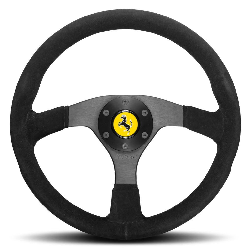 Sabelt Ferrari F40 Competizione Steering Wheel - Black Suede Black Spo